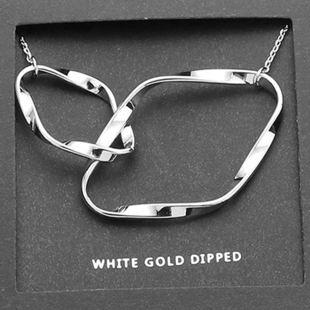 14k Gold Abstract Pendant Necklace - Gem